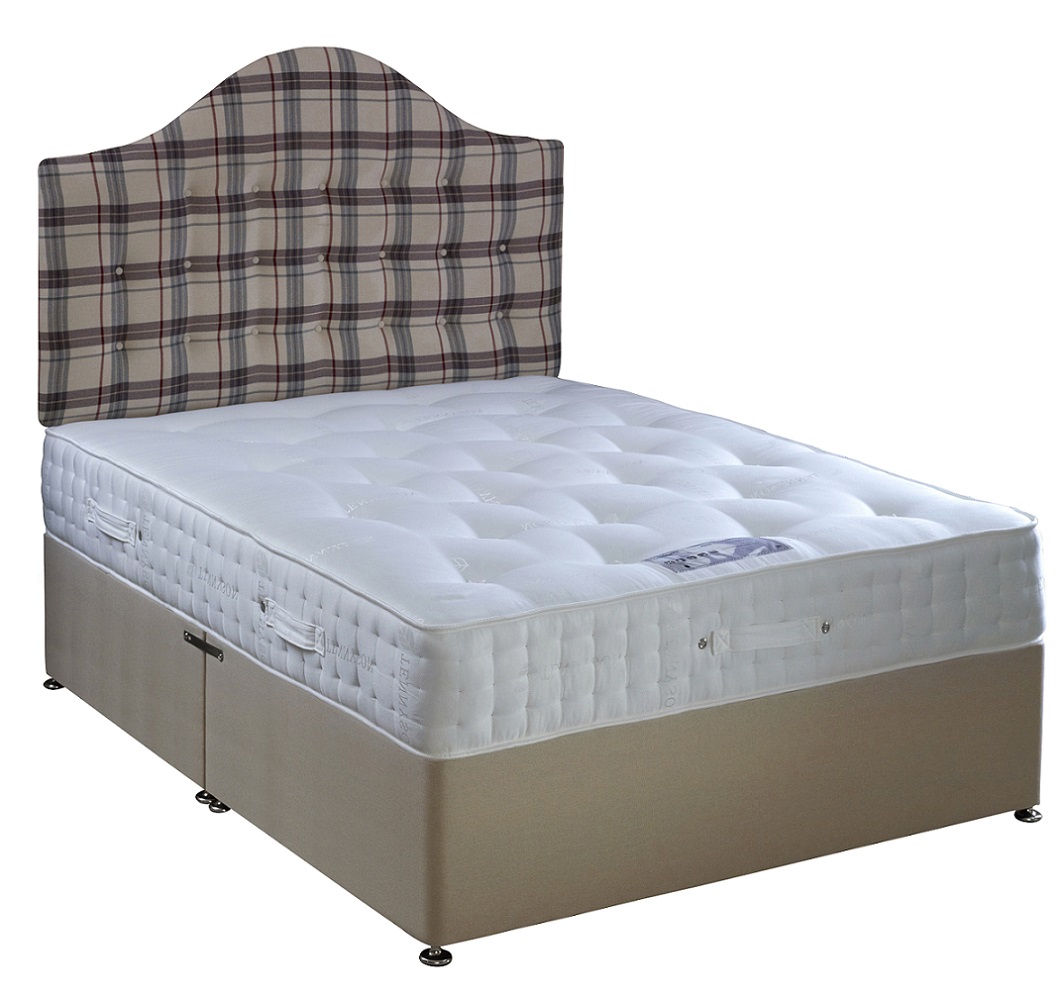 Bedmaster Tennyson 4000 Pocket Sprung Natural Fillings Divan Bed Set ...